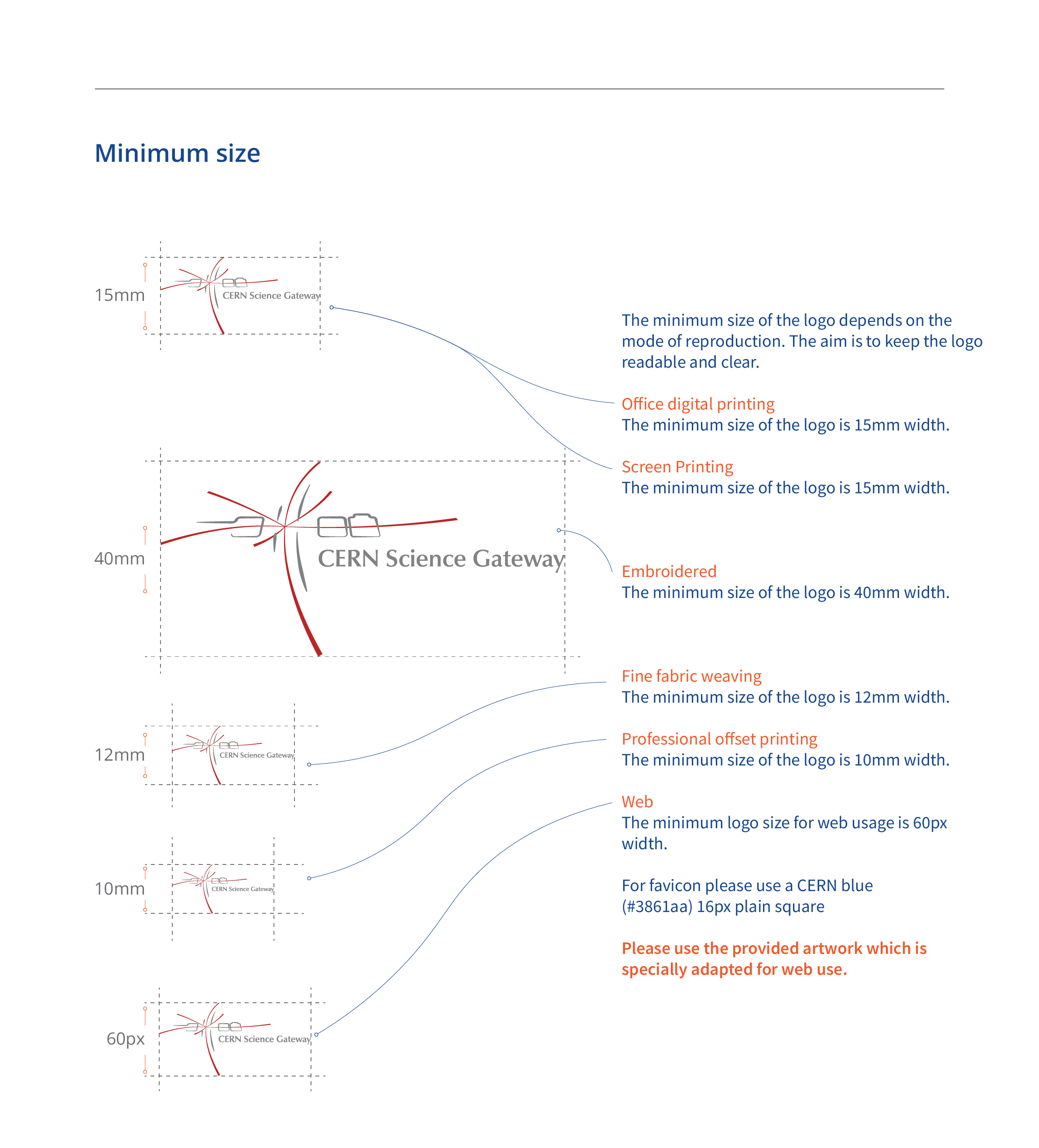 Logo usage rules for CERN Shop Suppliers | CERN Design Guidelines